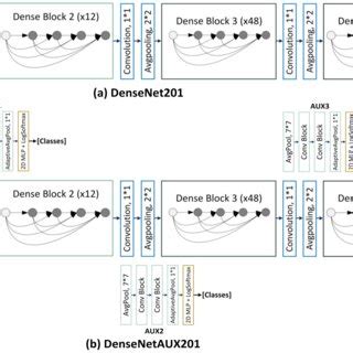 A The Original A DenseNet Architecture Depicted Against The Download Scientific Diagram