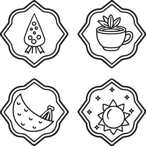 Set Of Icons Outline Style Illustration Isolated On White Background 45342483 Vector Art At Vecteezy