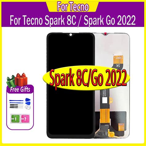 For-Tecno-Spark-8C-6-6-KG5-KG5k-KG5j-KG5n-LCD-Display-Touch-Screen ...