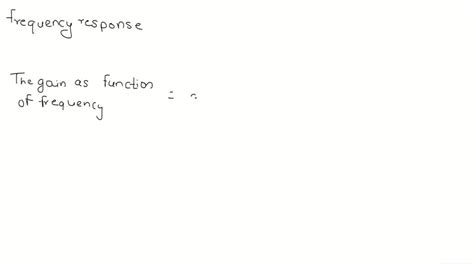Solved Consider The Following Rlc Circuit A Determine The Frequency Response I E What Is