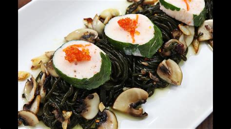 양식수산물 요리대회 새우테린을 올린 해초면 알리오올리오 Youtube