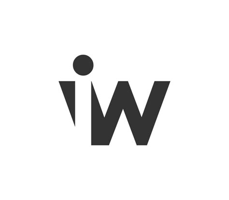 Iw Creative Geometric Initial Based Modern And Minimal Logo Letter I W