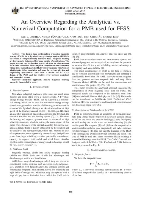 Pdf An Overview Regarding The Analytical Vs Numerical Computation