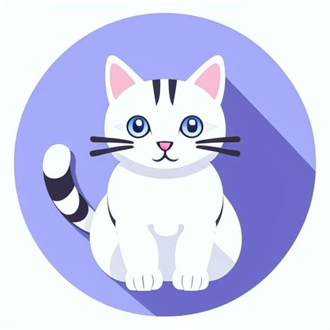 Ai Generated Cute Cat Avatar Icon Clip Art Sticker Decoration Simple