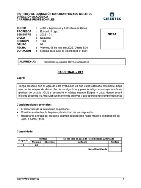 4683 algoritmos y estructura de datos t2dl 01 cf 1 sebastian goyzueta