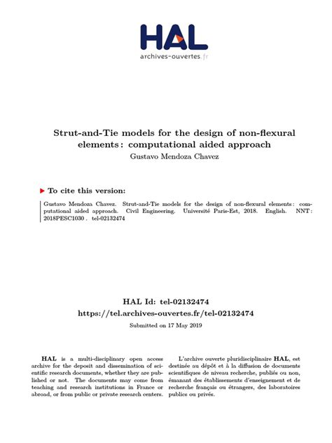 Strut And Tie Models For Design Pdf Mathematical Optimization