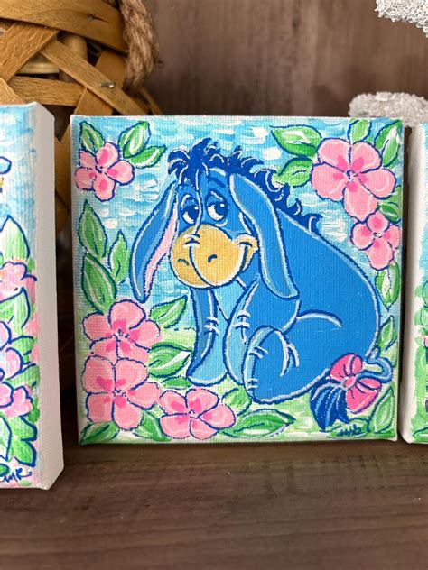 Eeyore Art Original Acrylic Canvas Painting Or Print Etsy