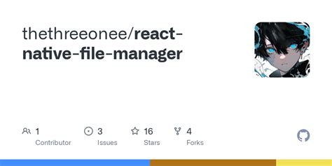 GitHub Thethreeonee React Native File Manager
