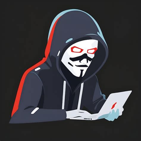 Premium Photo Hacker Symbol Graphic Flat Hacker Icon Cybersecurity Concept Digital Security