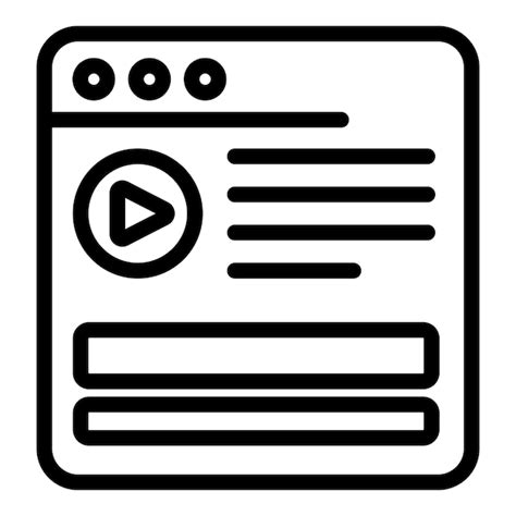 Premium Vector Playlist Player Icon Outline Playlist Player Vector