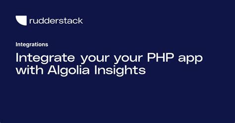 Integrate Your Your Php App With Algolia Insights
