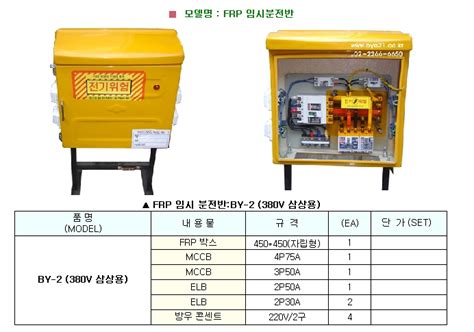 Frp 임시분전반 Frp 가설분전반 임시분전함 방수 누전차단기 전문점 네이버 블로그