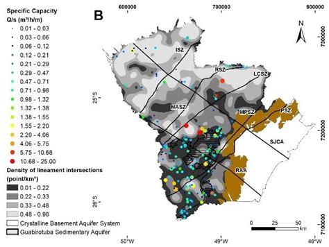 Maps Of Kernel Density Of Lineament Scale 1100000 A Density Of Download Scientific Diagram