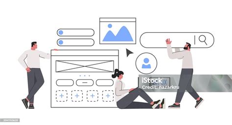 Ui Ux 디자인 모바일 애플리케이션 또는 웹 랜딩 페이지를 작업하는 디자이너 팀 웹 사이트 또는 응용 프로그램을 위한 기능적인