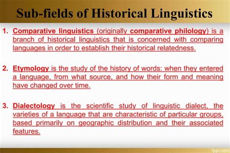 Historical Linguistics Introduction Ppt Science