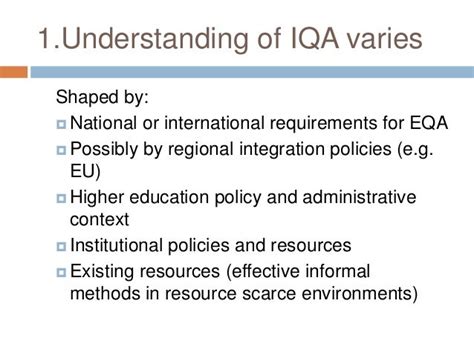 exploring innovative and effective methods for iqa