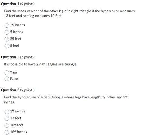 Solved Find The Measurement Of The Other Leg Of A Right Chegg Com