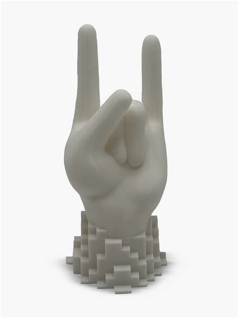 Controller Holder Hand Tall White 3d Morph Lab
