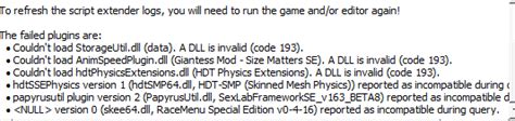 T Pose Issue Technical Support Skyrim Special Edition LoversLab