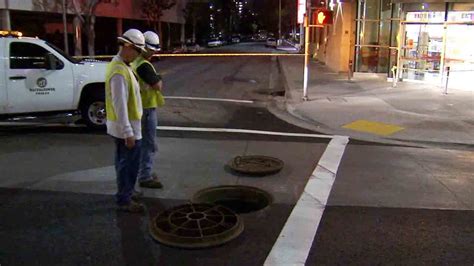 Underground Explosion Temporarily Closes Wilshire Boulevard Abc7 Los