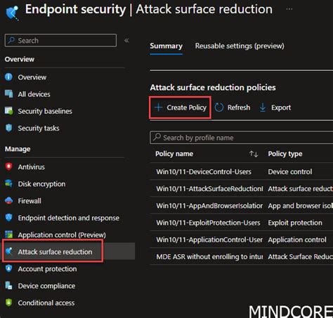 Assign Asr Rules To Servers Through Microsoft Intune Admin Center Mindcore Techblog