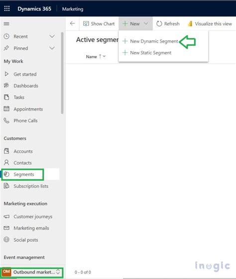 microsoft dynamics 365 segmentation within outbound marketing