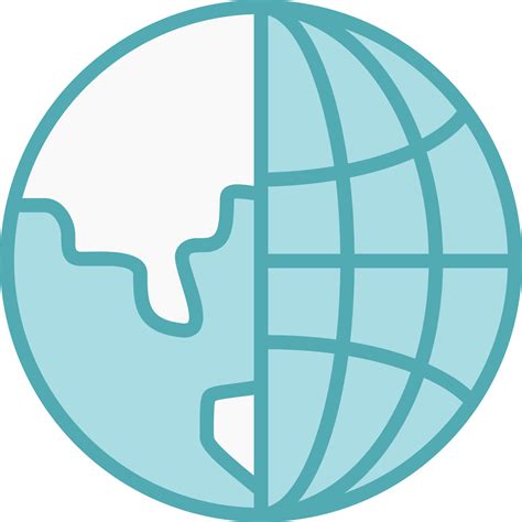 Earth Globe Grid Vector Icon 16832301 Vector Art At Vecteezy