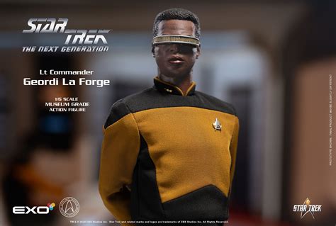 Star Trek Scale Action Figure Lt Commander Geordi La Forge
