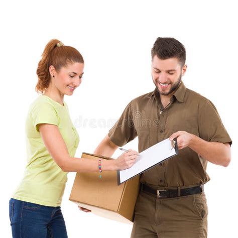 Please Sign The Document Stock Image Image Of Posing