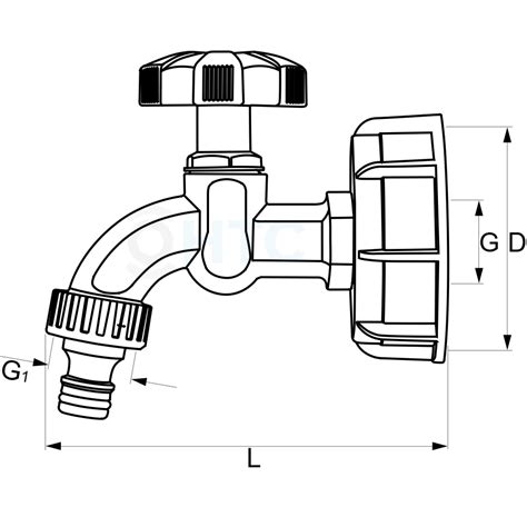 Ibc Container Coupling S606 With Brass Spigot 499 Ibc Container Coupling S606 With Brass Spigot 499