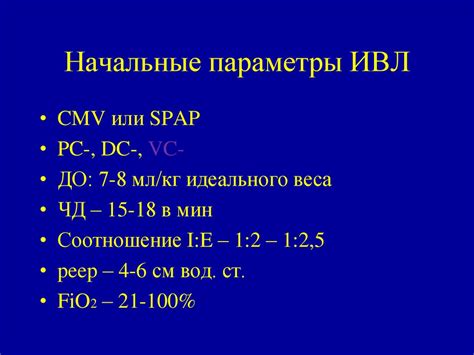 ИВЛ – клиническое применение - презентация онлайн