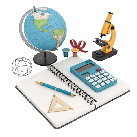 Three Dimensional Notebook For School And Learning Projects 3d Notebook Illustration Realistic