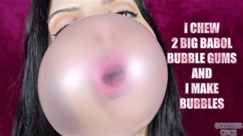 I CHEW BIG BABOL BUBBLE GUMS AND I MAKE BUBBLES Goddess Circe Clips Sale