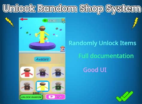 Unlock Random Shop System