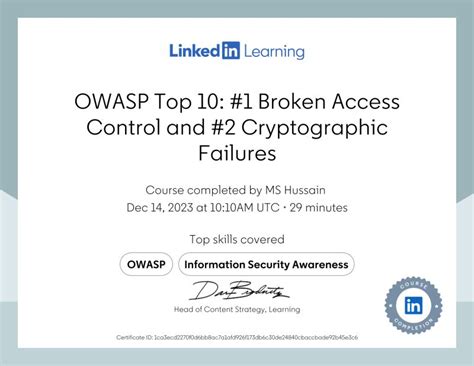 Shahbaz Hussain On Linkedin Certificate Of Completion