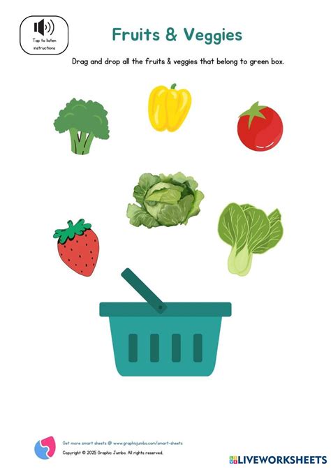 8025657 Classifying Fruits And Veggies By Color Sorting