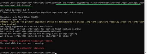 Test Failure Signing No Error Show When Installing Signed Package With Expired Signing