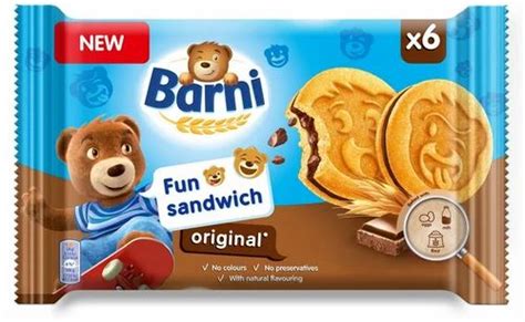 Baked Biscuits Chocolate Barni Sandwich Original 180g Packaging Type
