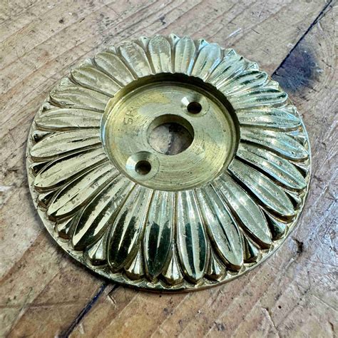 Vintage Spanish Brass Rosettes Historic House Salvage