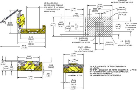 Csp µbga Test And Burn In Socket For Devices Up To 40mm Square