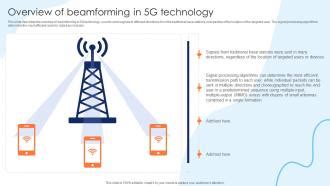 Overview Of Beamforming In 5G Technology Working Of 5G Technology IT Ppt Demonstration PPT Example