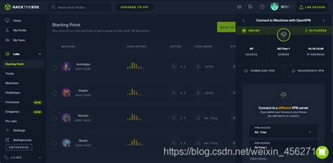 Hackthebox Kali Linux配置教程，连接靶机 Csdn博客