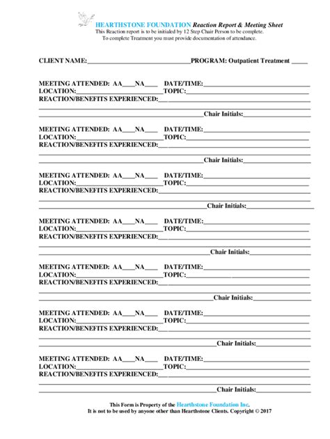 Fillable Online Reaction Report Sheet Fax Email Print Pdffiller