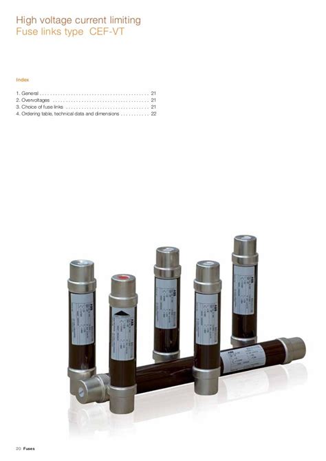 Abb Medium Voltage Indoor Fuses Abb Cef Vt High Voltage Current Lim…