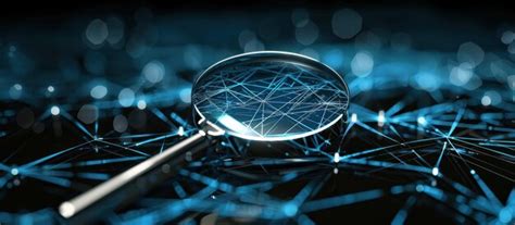 Magnifying Glass Over Network Premium Ai Generated Image
