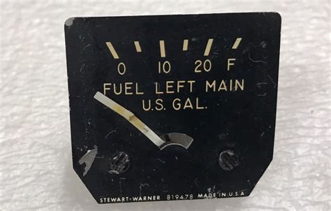 441350 819478 Piper Aircraft Left Tank Fuel Quantity Cluster Gauge Indicator 21692