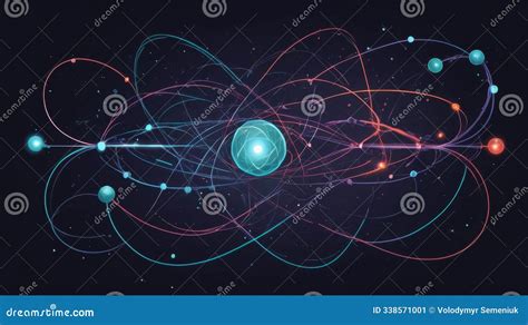 Understanding Quantum Entanglement Through Visual Representation Of Connected Particles Royalty