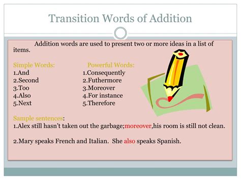 Ppt Transition Words Powerpoint Presentation Free Download Id2989570
