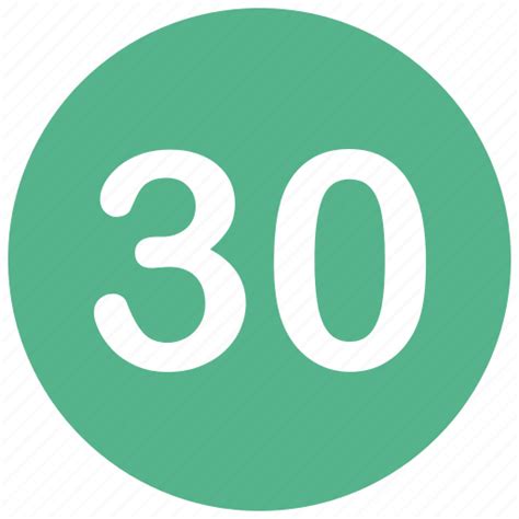 Count Math Mathematics Number Thirty Icon