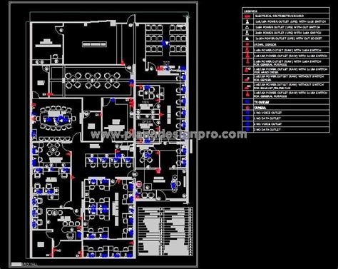 Office Layout Cad With Electrical Plan 54x80 Design Office Layout Cad With Electrical Plan 54x80 Design